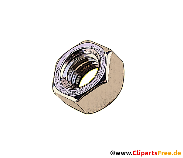 Sechskantmutter Bild im PNG-Format