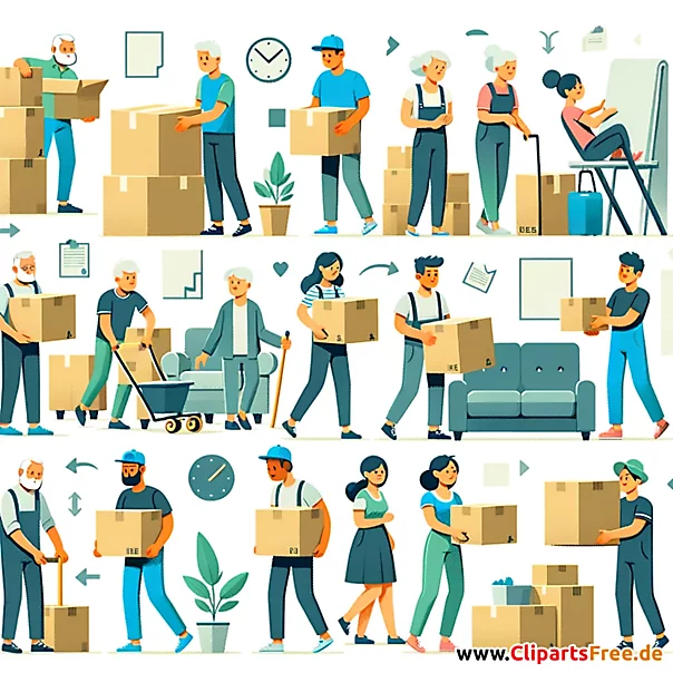 Umzug Cliparts