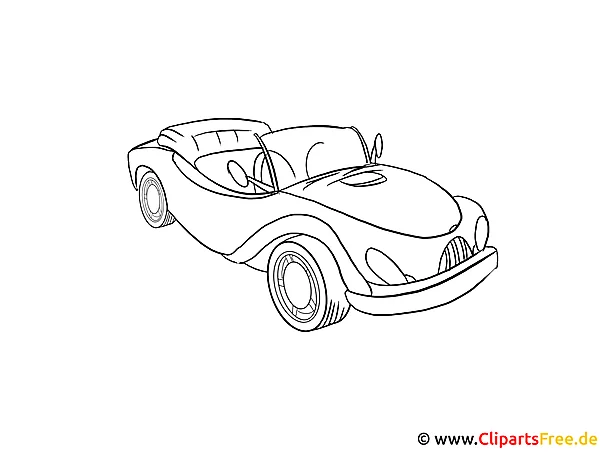 Billede til maling af bil, bil, bil, cabriolet