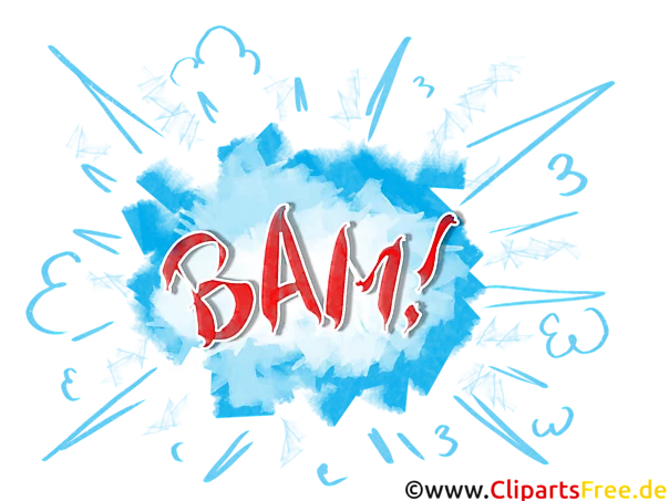 Bam Comic Illustration, Pop Art Bild