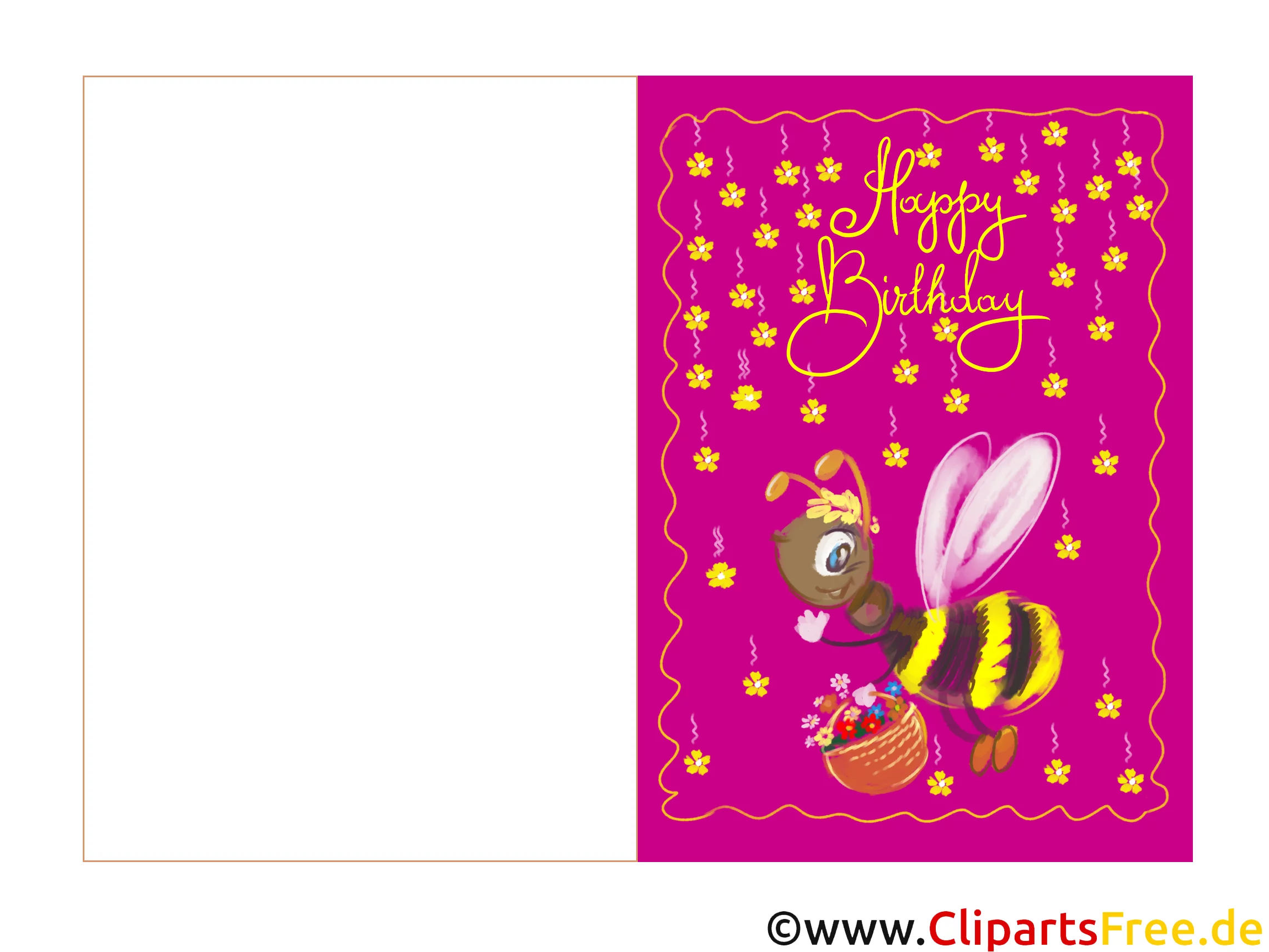 Klappkarten zum Geburtstag selbst erstellen mit unseren Vorlagen kostenlos