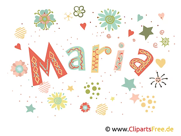 maria name graphics