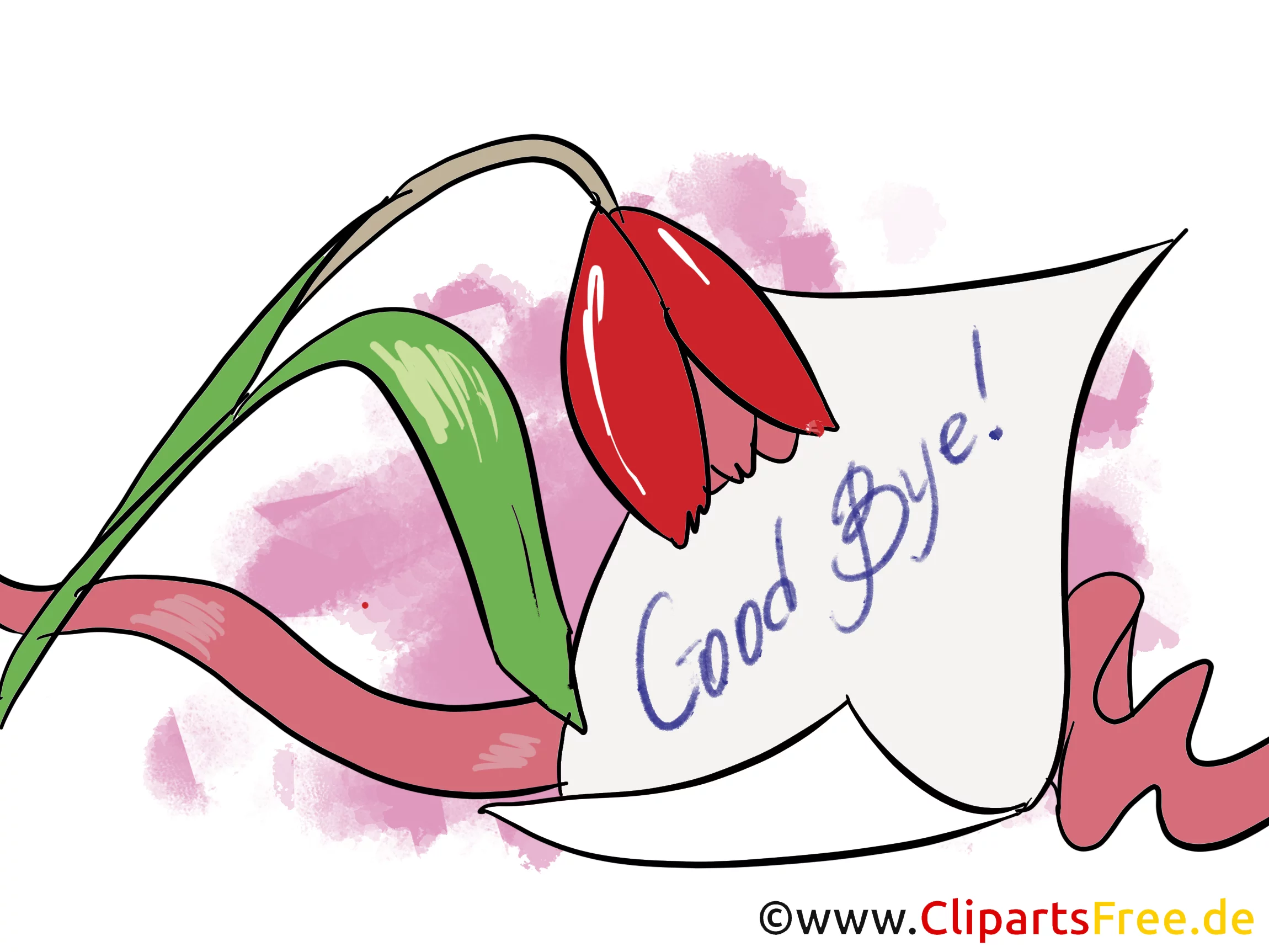 Zum Abschied eines Kollegen Clipart, Karte, Bild