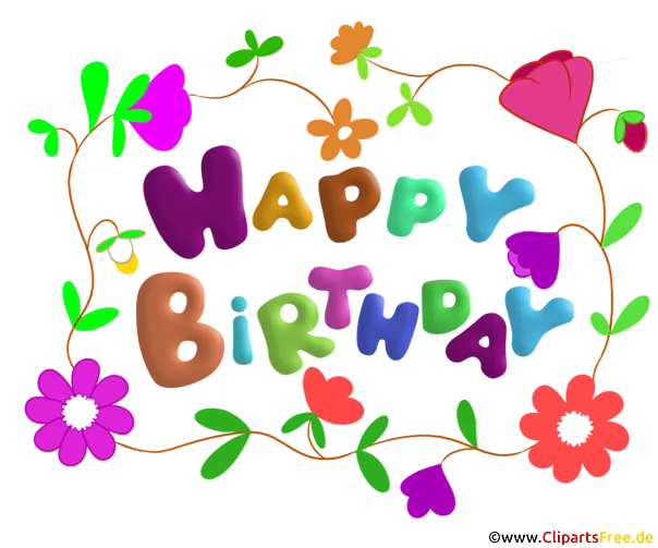 Happy Birthday Schriftzug zum Drucken