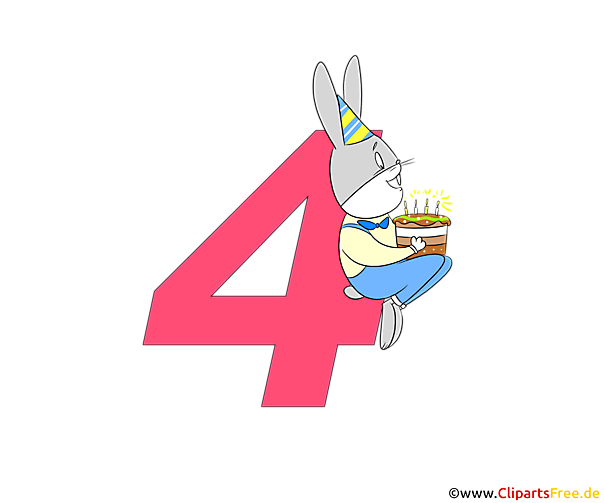 Zahl 4 Zum Ausdrucken Zahl Diesem Zählen Lernt - AusmalbilderFurKinder.de