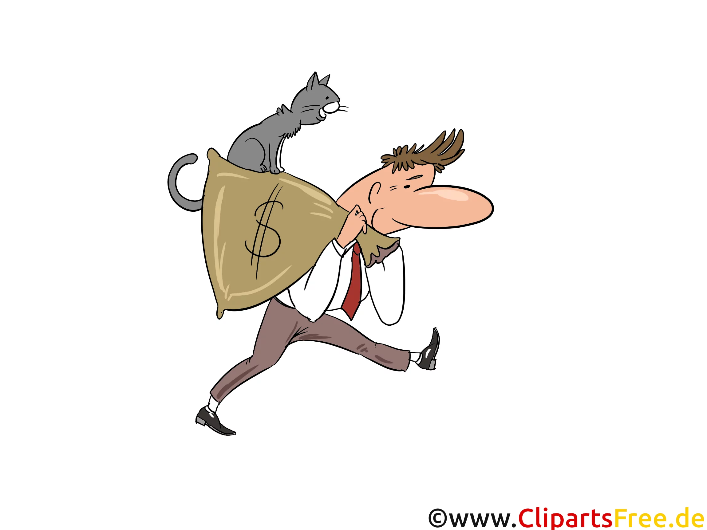 Inkasso Clip Art, Bild, Cartoon, Comic, Illustration, Grafik kostenlos