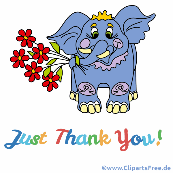 Witzige Grusskarte einfach Danke schön sagen - Gifs kostenlos