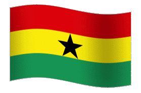 Ghana bandera gif gratis