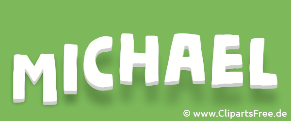 Michael animierter Name im Gif-Format
