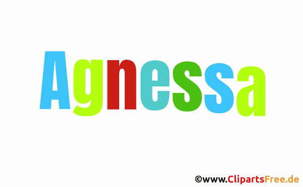 Agnessa Mädchenname für Baby als Illustration