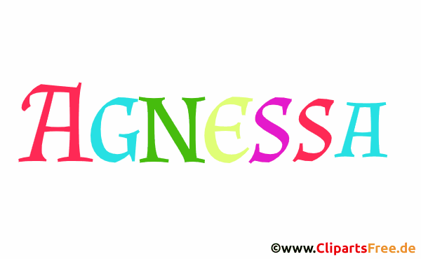 Agnessa Mädchenvorname als animiertes Bild