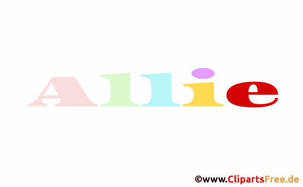 Allie Name für Mädchen - Schöne Babynamen als Gifs