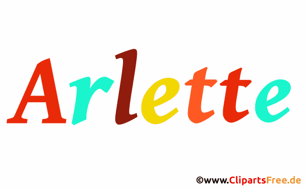 Animação GIF do primeiro nome de Arlette para meninas