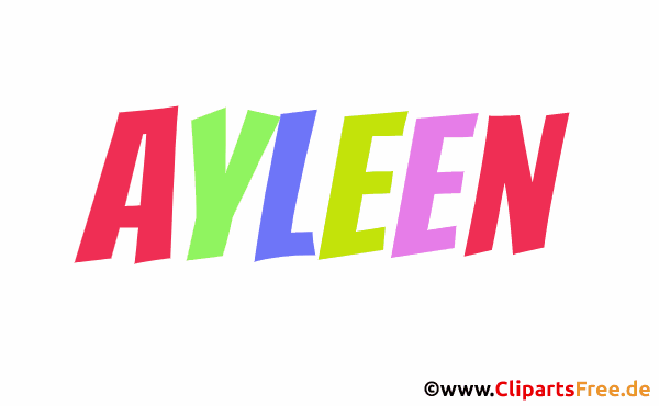 Primeiro nome de Ayleen para meninas - imagens com nomes de gifs animados