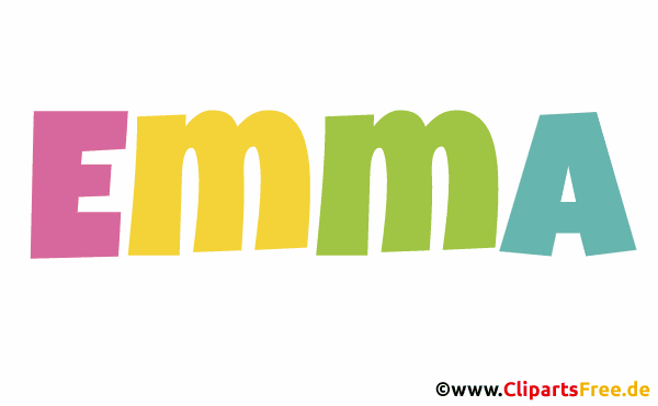 Emma First Name for Girls - Animações Gif de primeiro nome mais populares