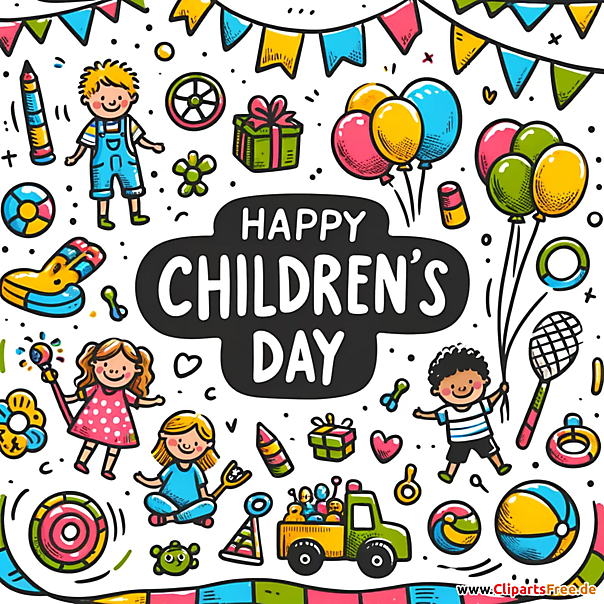 Clipart-billeder til børnenes dag