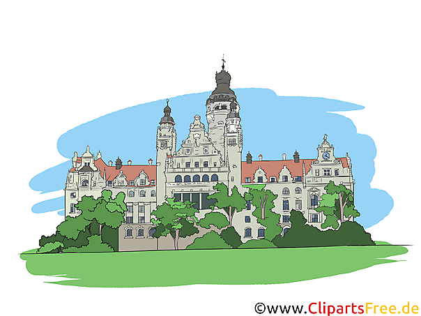 Marcos de Leipzig - ilustrações com cidades alemãs