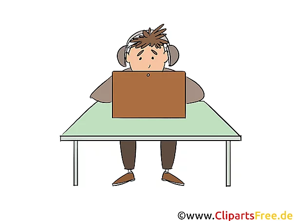 Studerende chatter på internet multimedieklip, billede, illustration