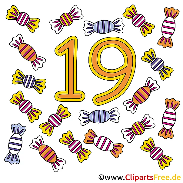 19 - Ziffer Lizenzfreie Bilder