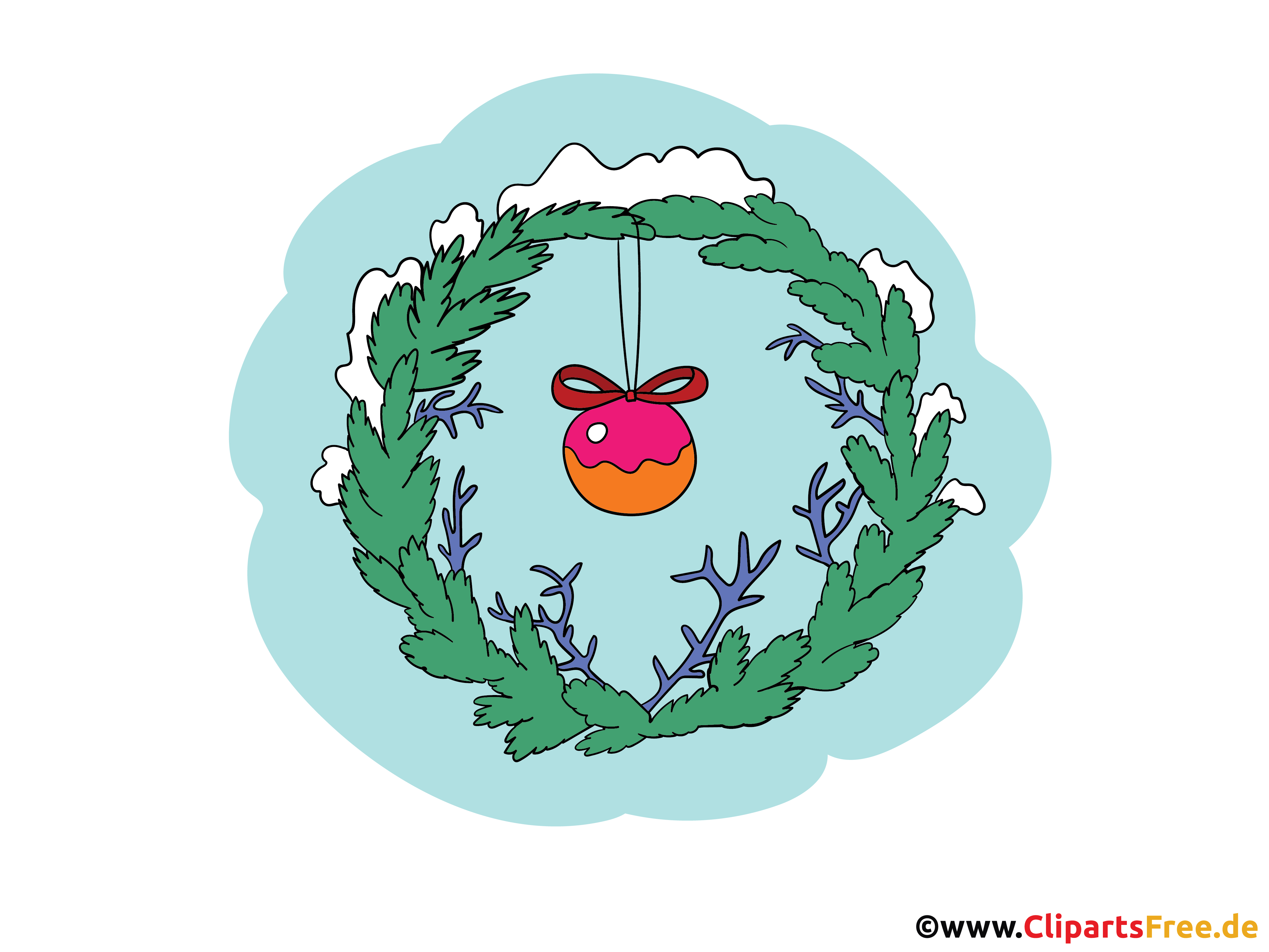 Julekrans Utklipp Png Kreativ Jul, Jul, Jul Bakgrunn, Julekule Png