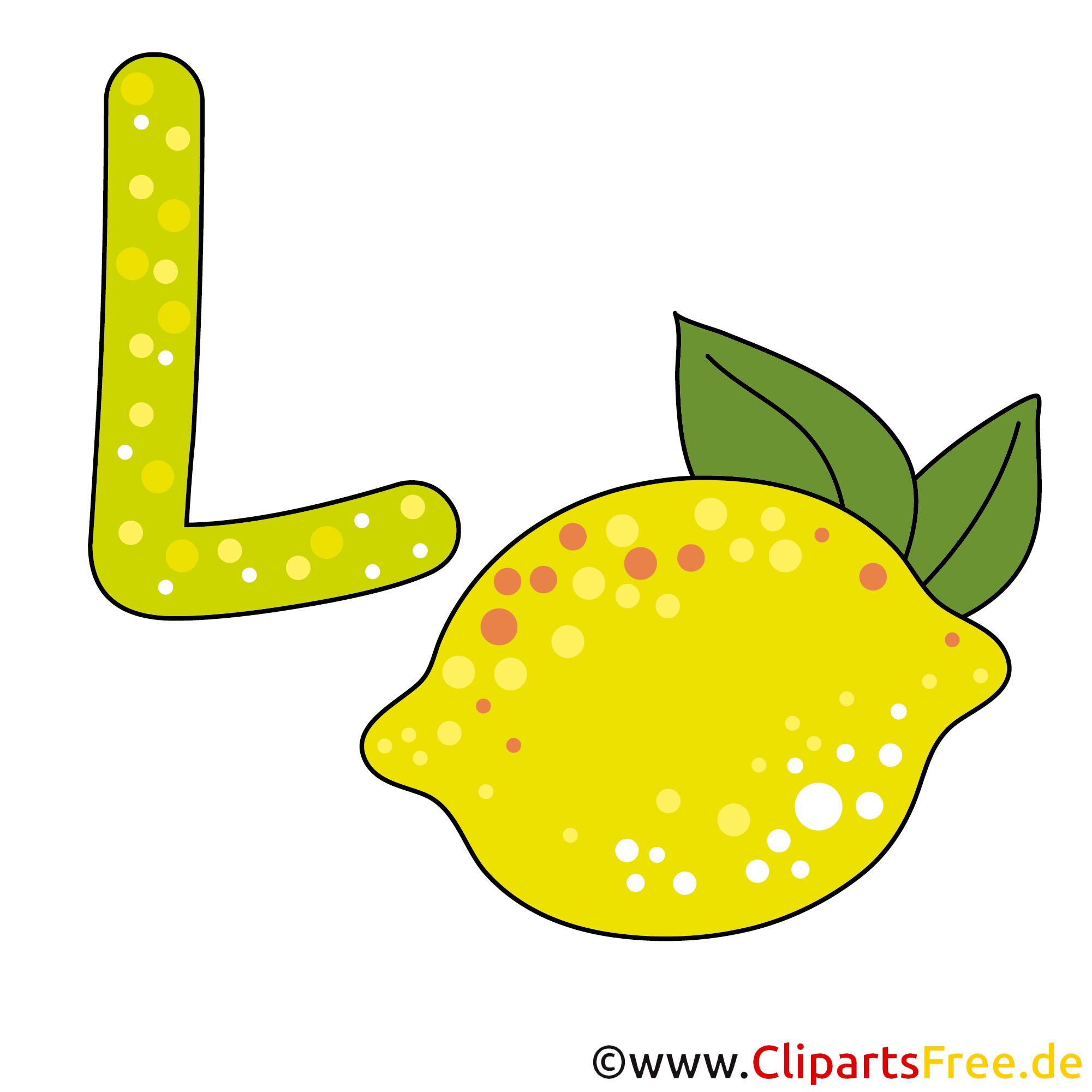 L is for Lemon - Bilder für Englischunterricht