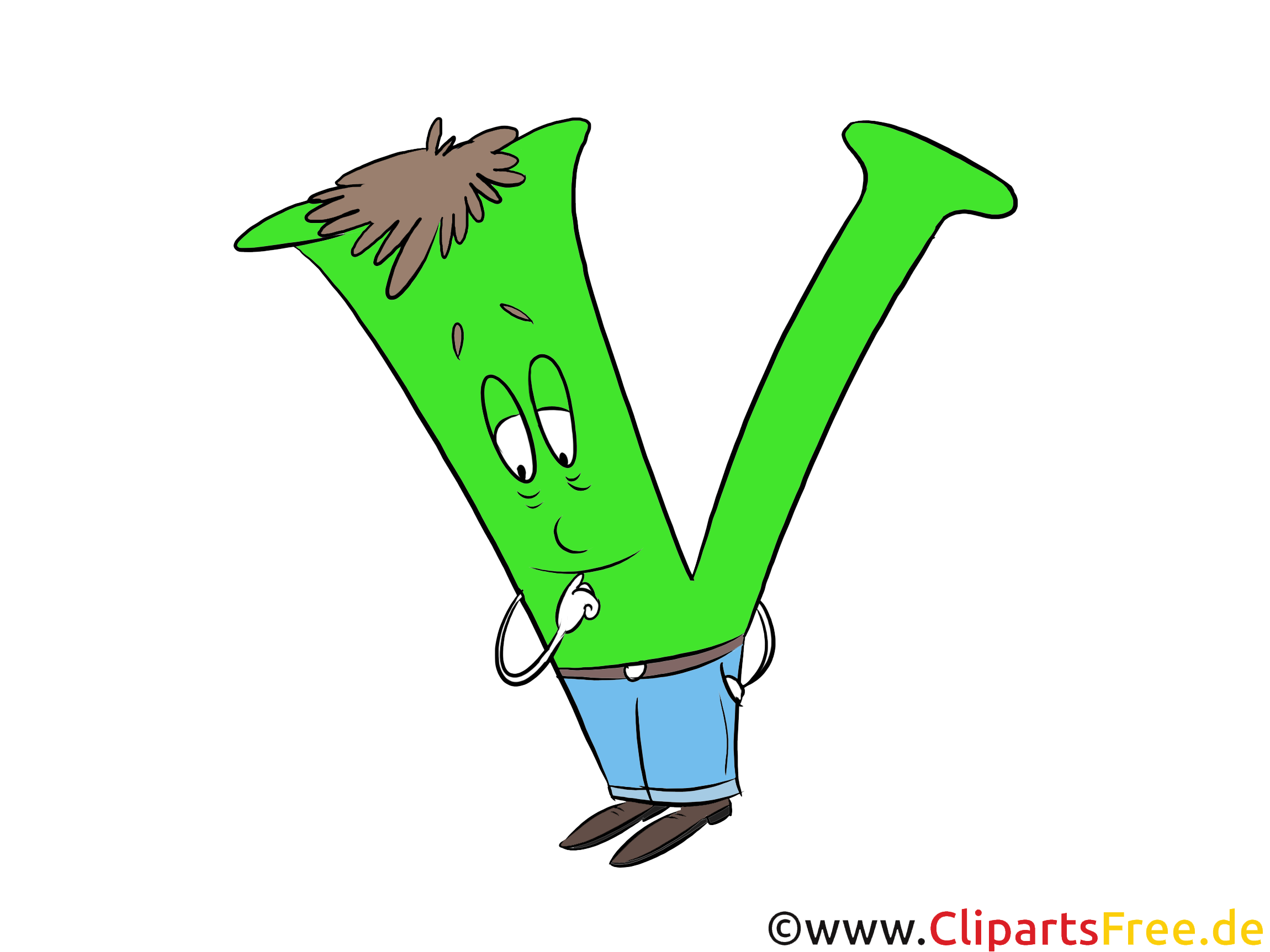 V Buchstabe Deutsch in der Grundschule