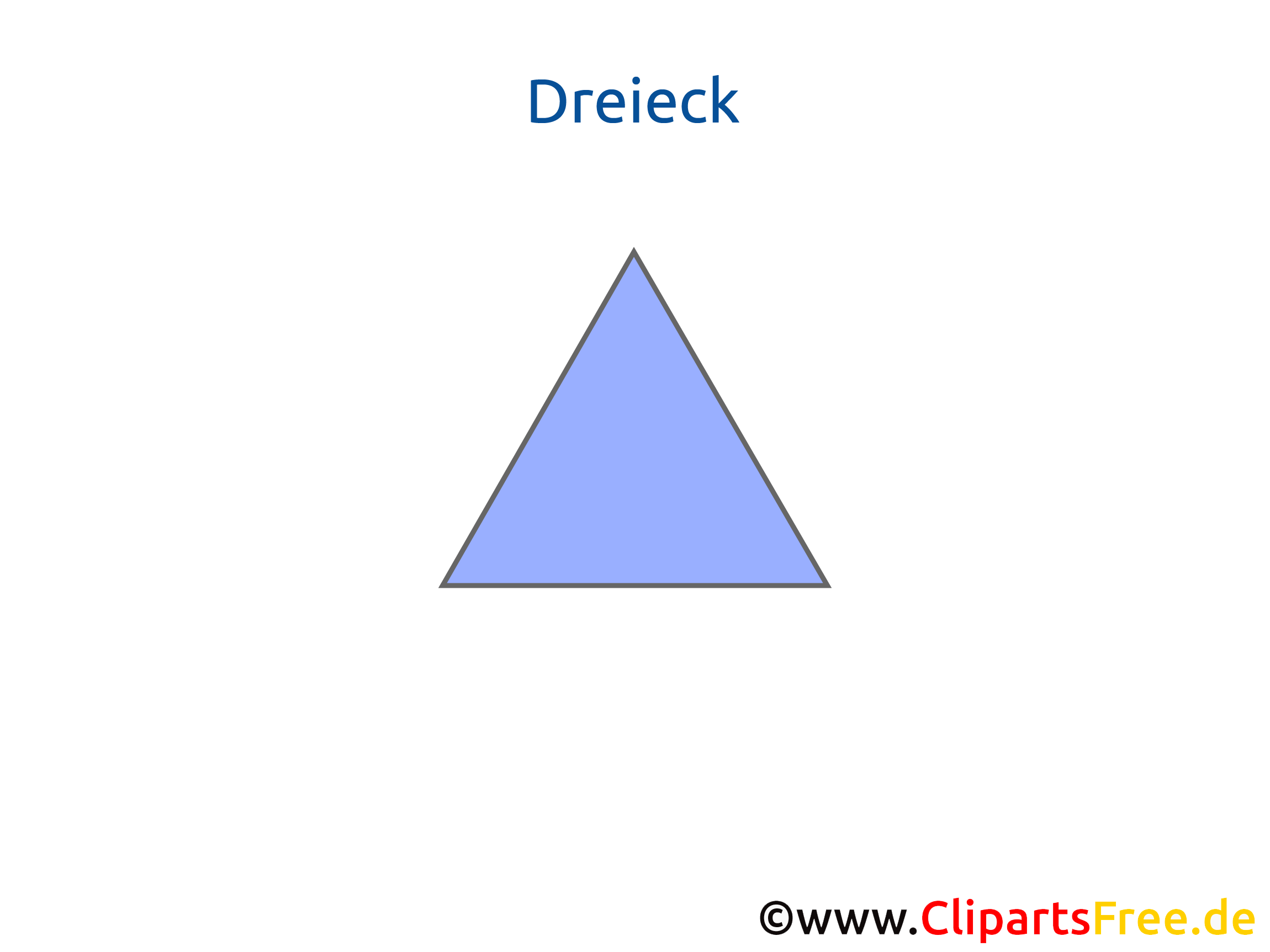 Dreieck geometrische Figuren Arbeitsblätter zum Drucken