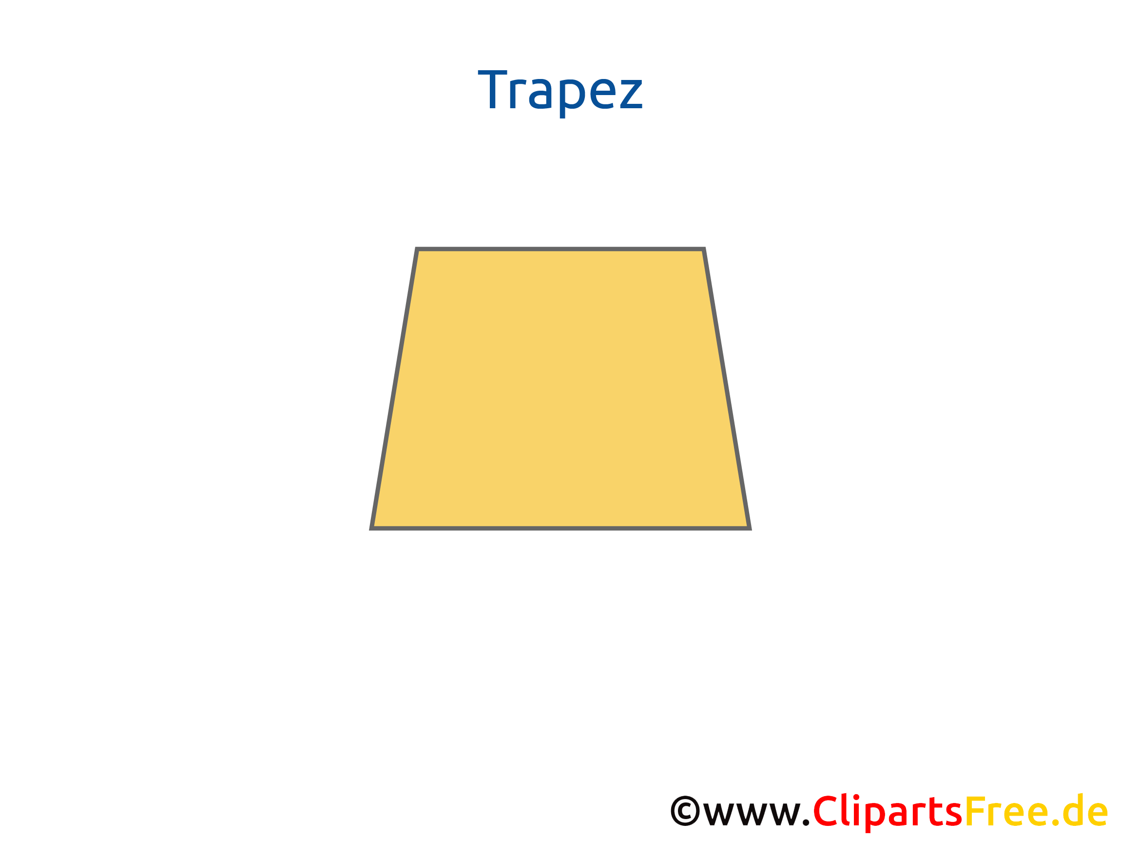 Material didáctico trapezoidal sobre el tema de la geometría.
