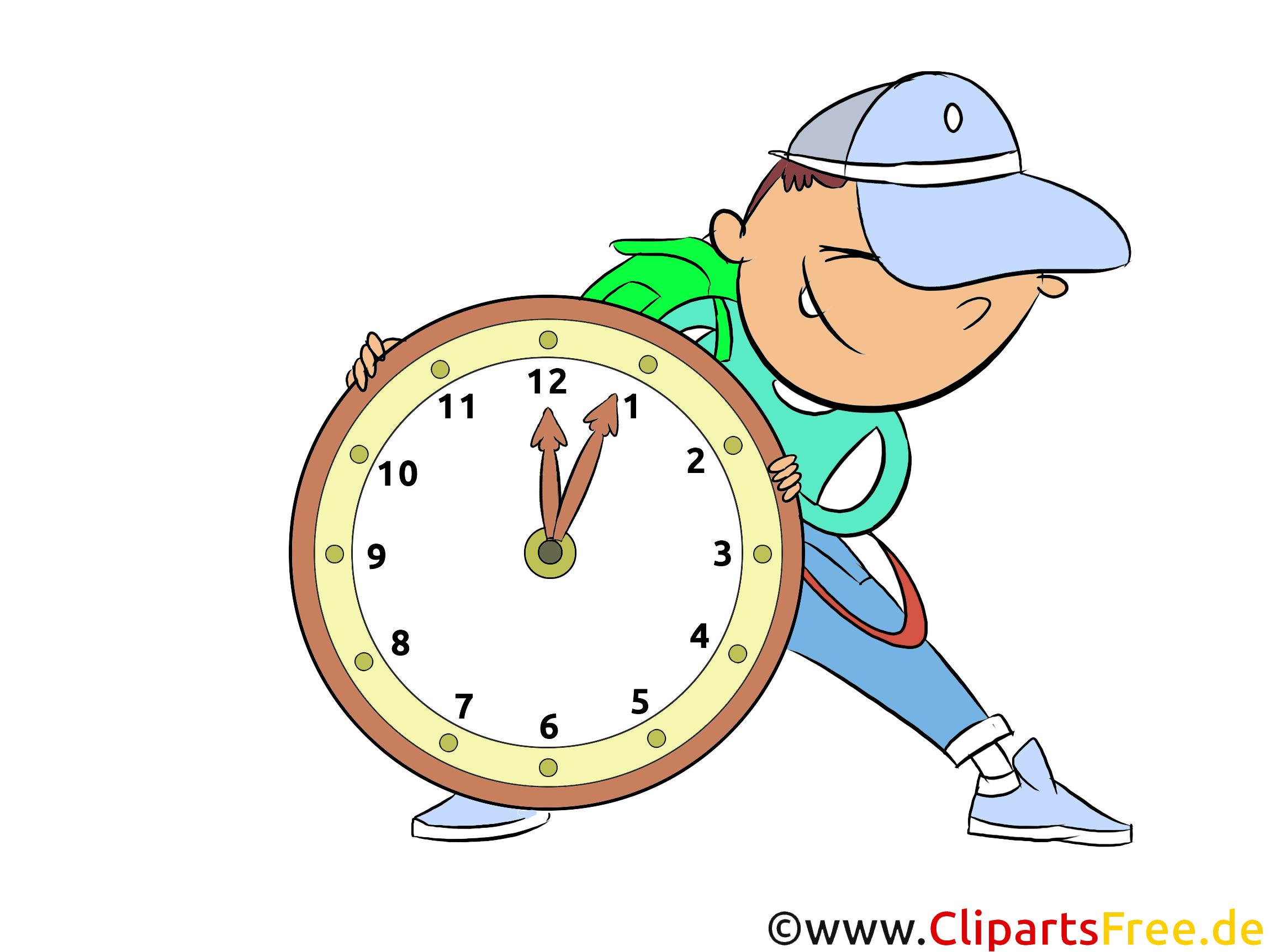 Uhrzeit Clipart School