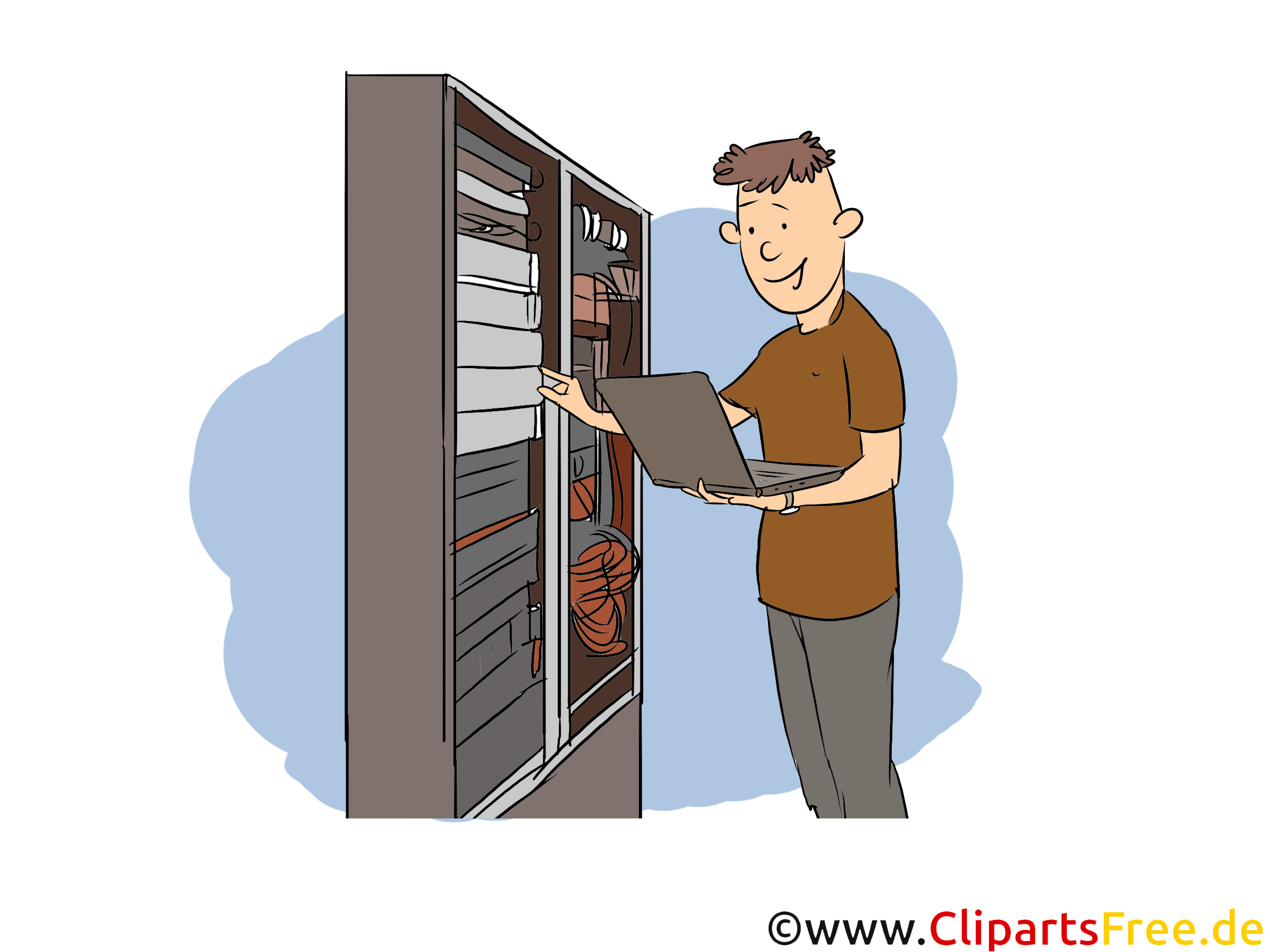 Fachinformatiker Clipart, Bild, Grafik zum Thema Ausbildungsberufe