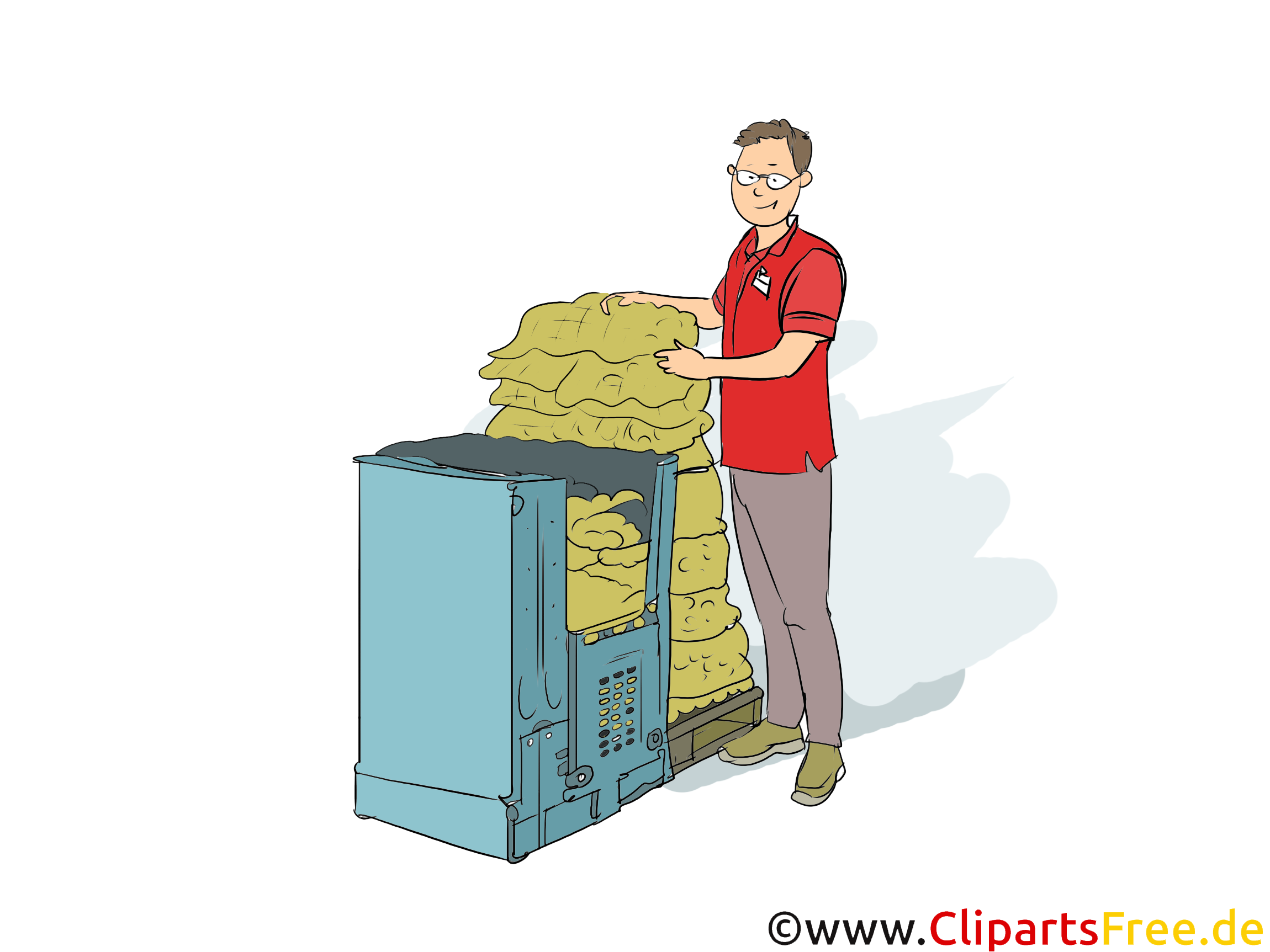 Kaufmann im Einzelhandel Clipart, Bild, Grafik zum Thema Ausbildungsberufe