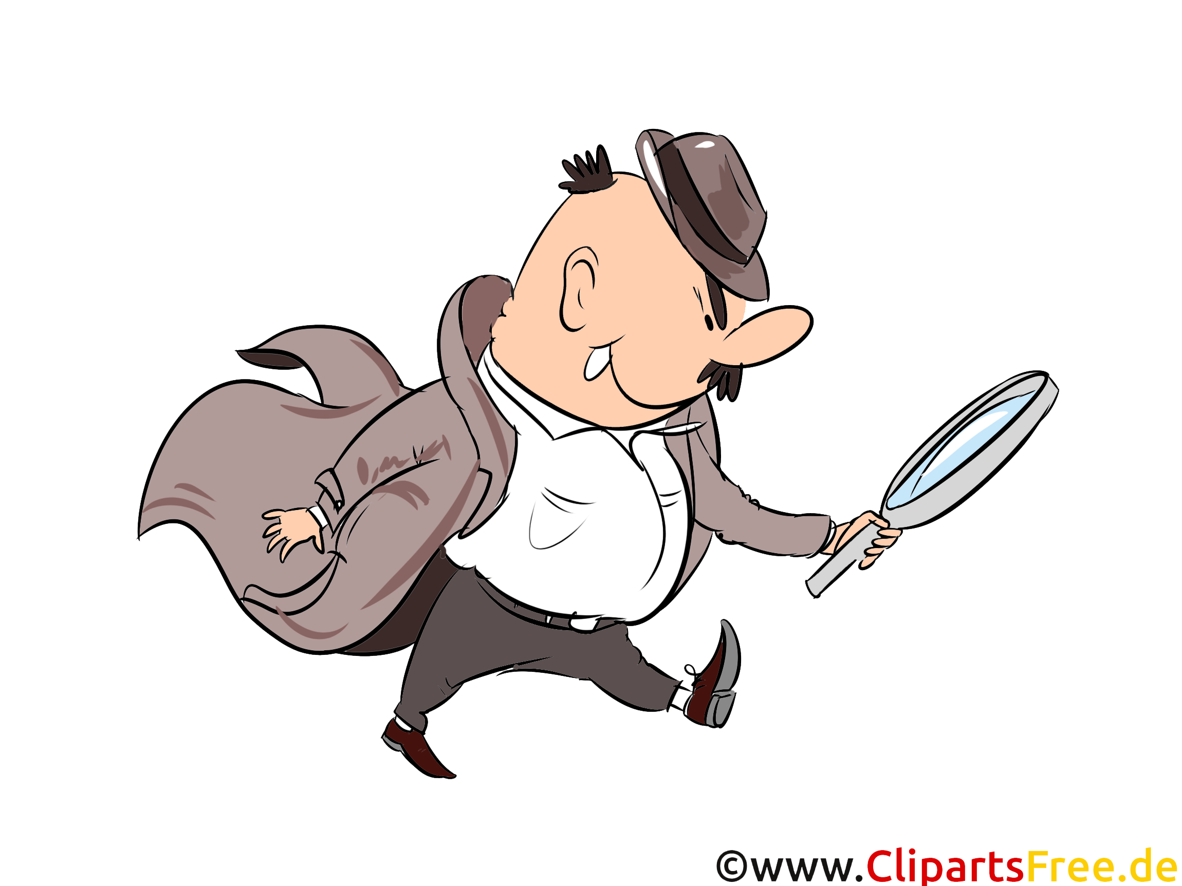 Comic Detektiv Bild, Illustration, Grafik