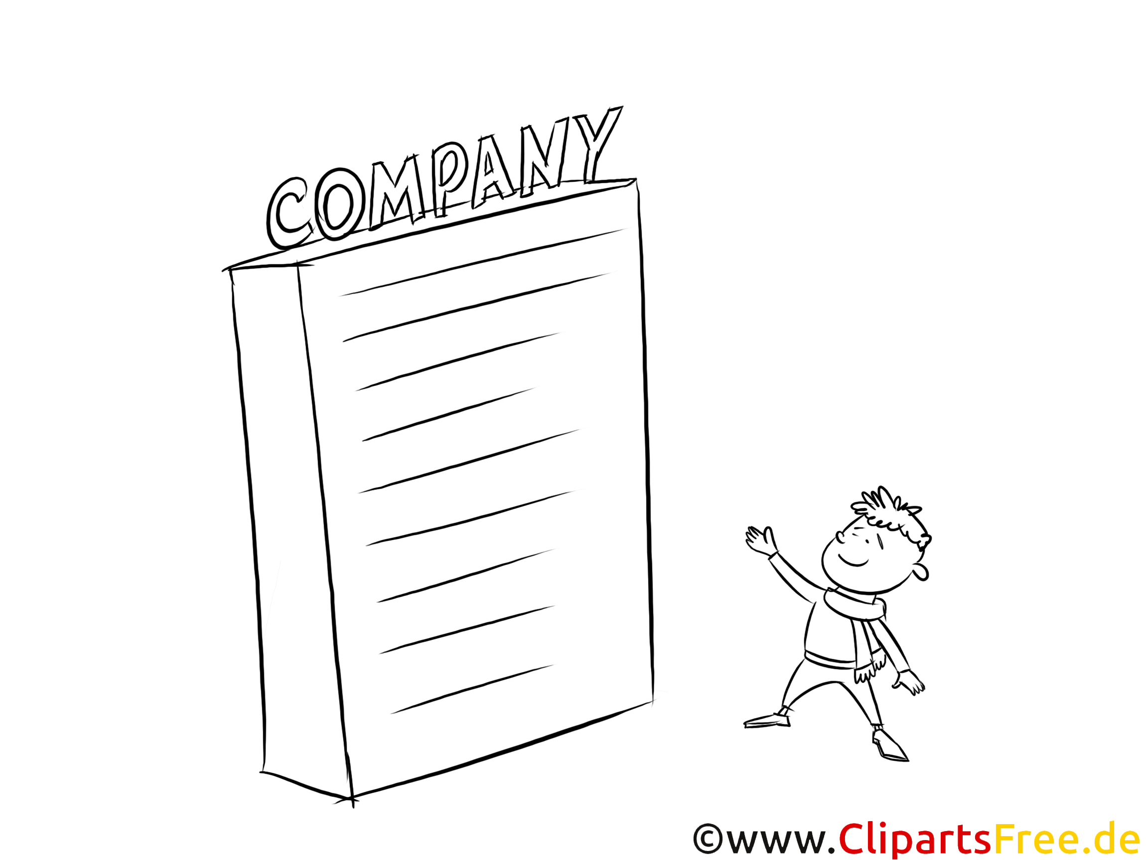 Dibujo de empresa para colorear
