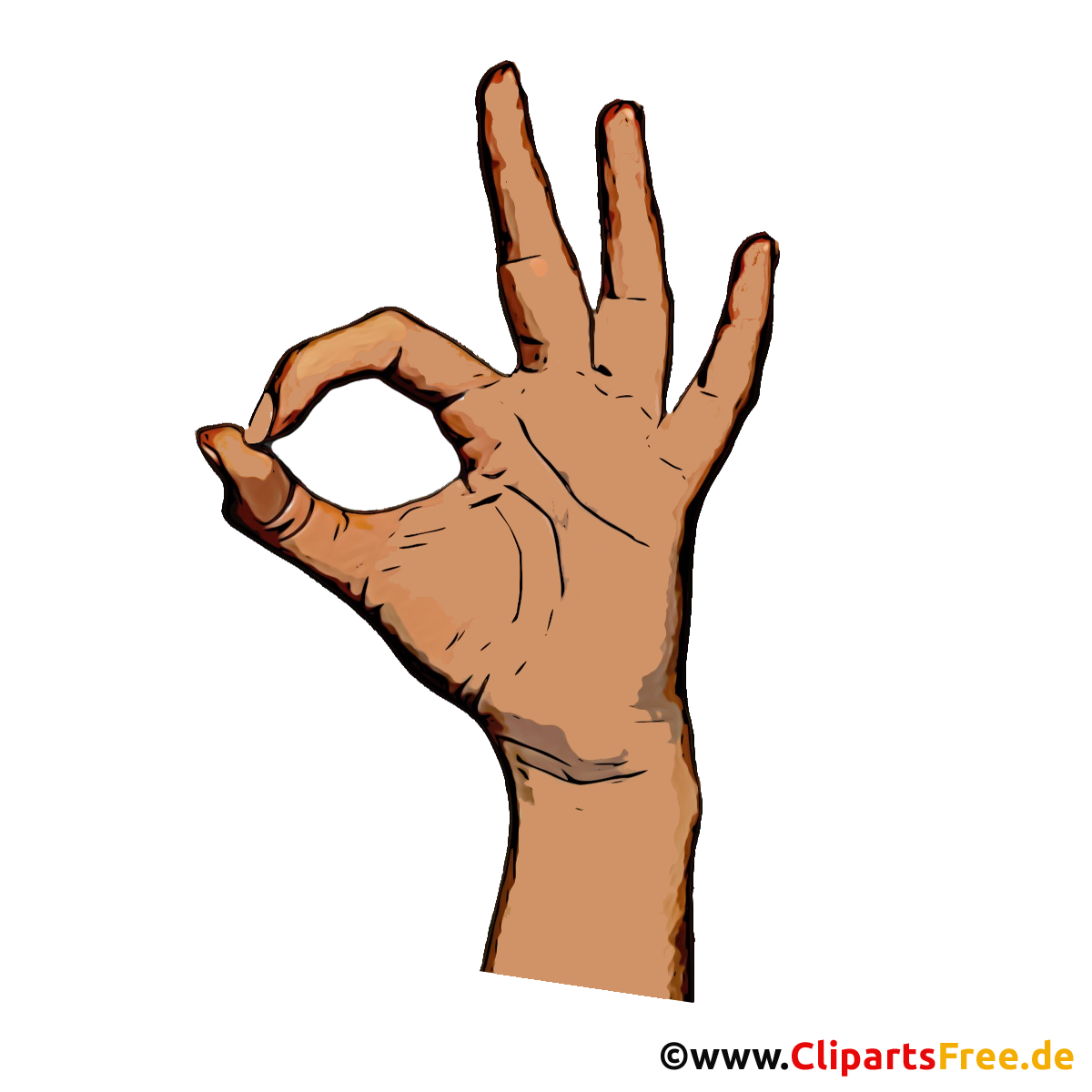Sinal de OK com dedo, clipart de mão, imagem, PNG gráfico transparente
