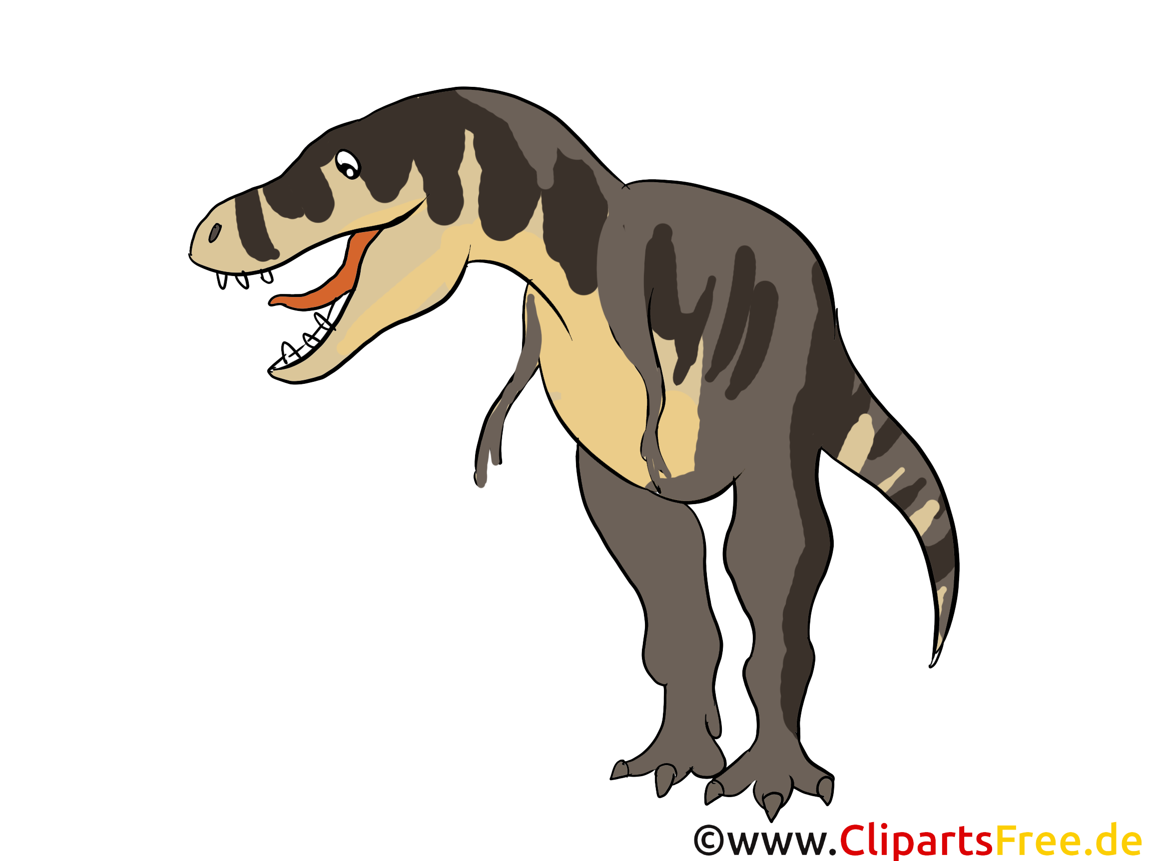 Allosaurus Clipart, Bild, Cartoon, Comic, Illustration gratis