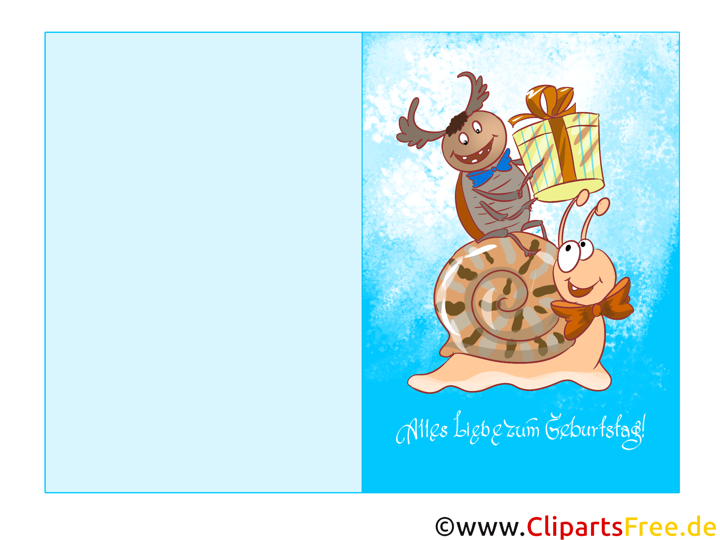 Tarjeta de felicitación, tarjeta plegable para imprimir cumpleaños