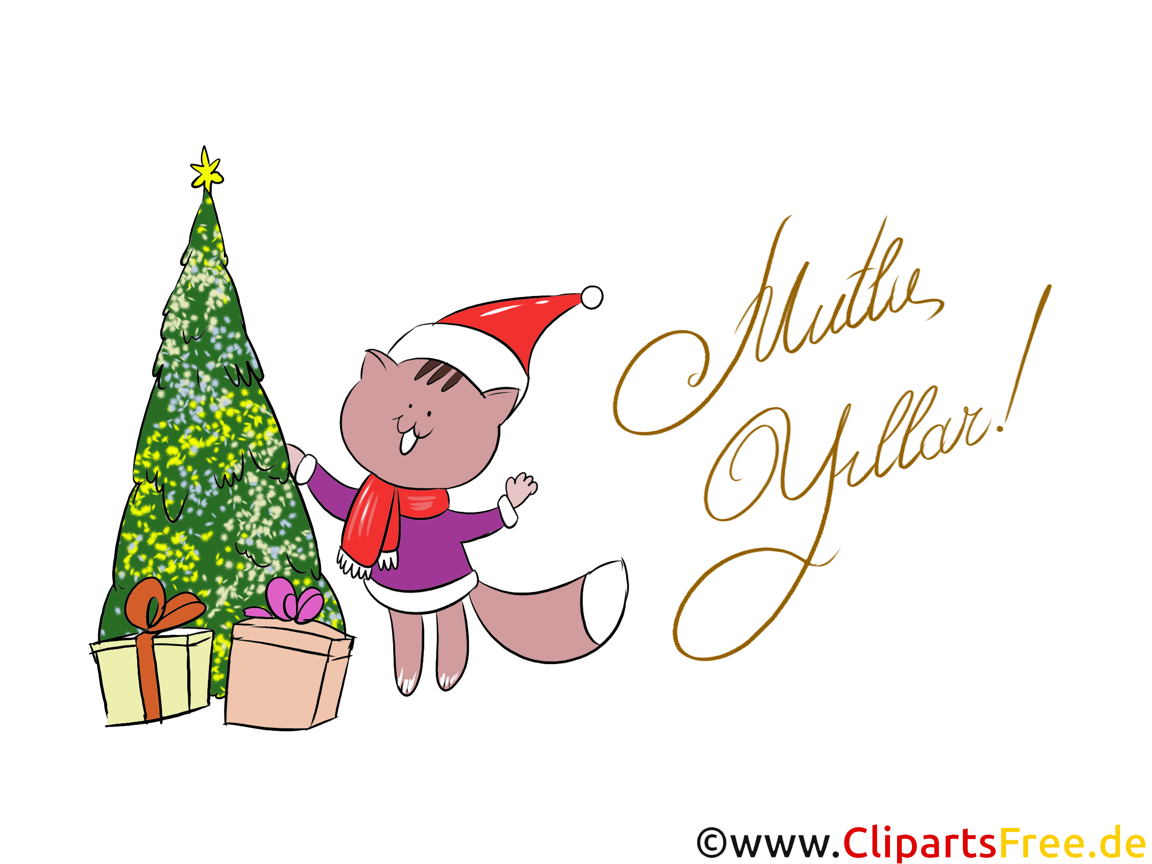 Mutlu Noeller e Mutlu Yeni Yıl Clipart Clipart