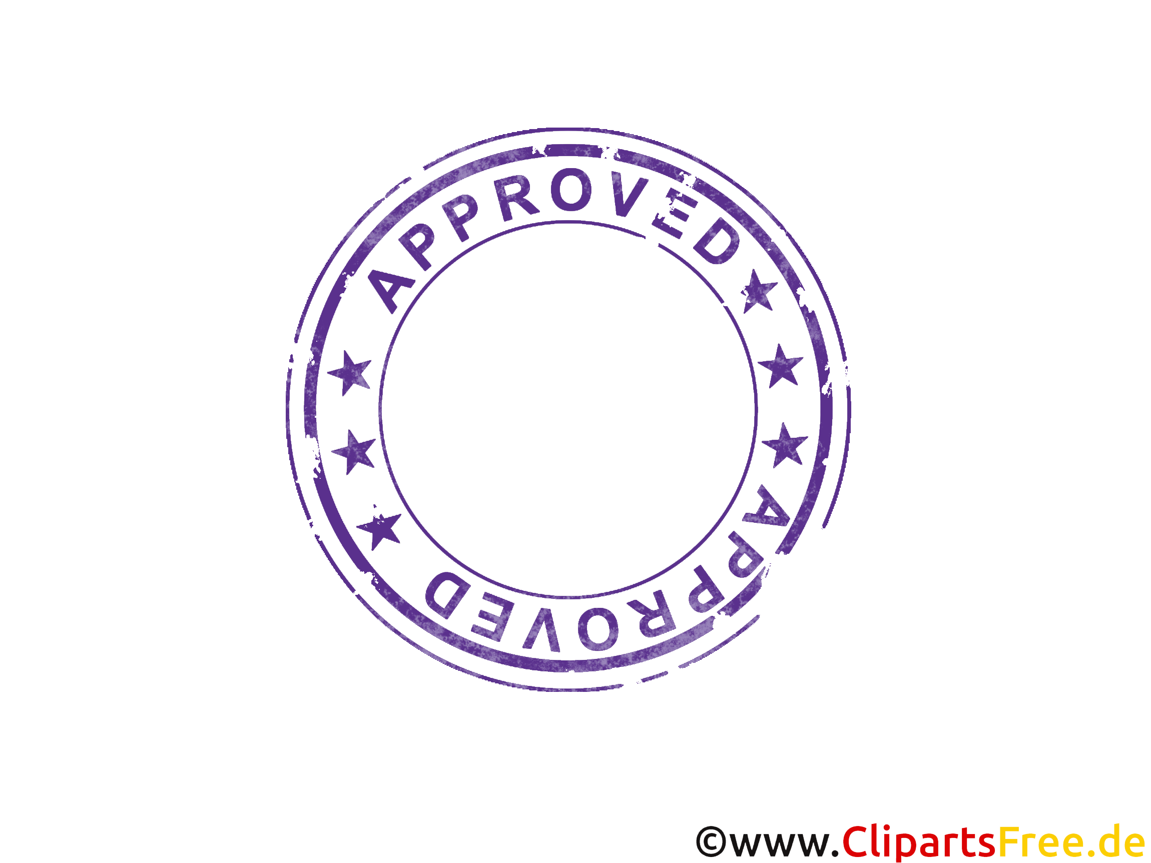 Imagem de carimbo aprovada