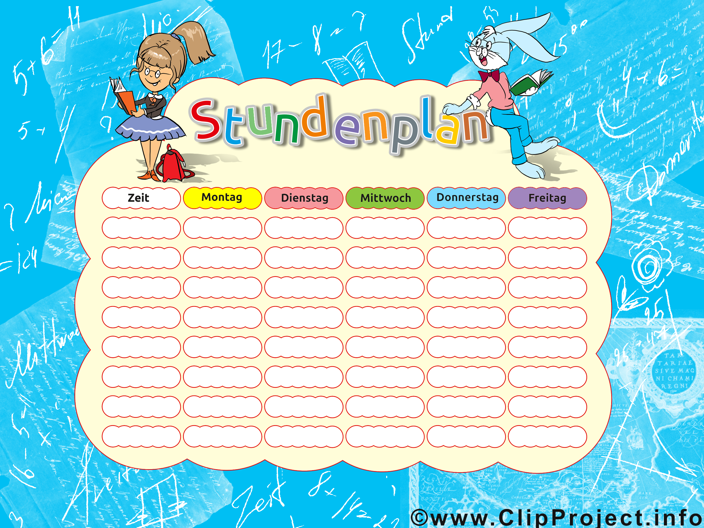 Stundenplan ausdrucken