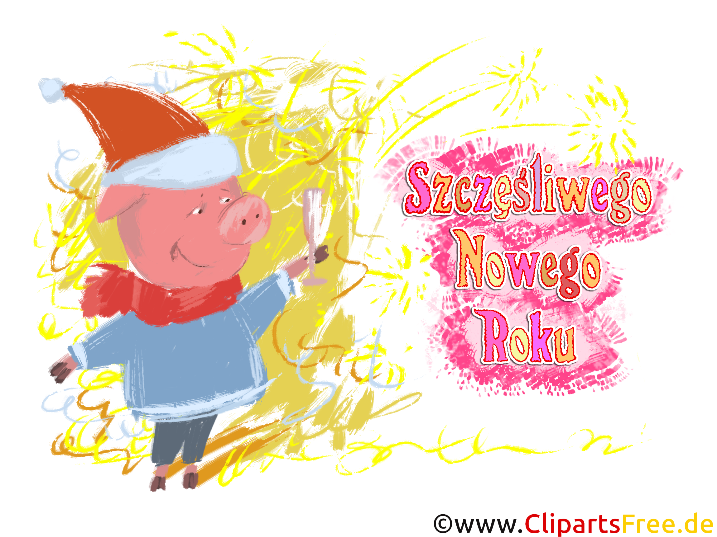 Kliparty Nowy Rok darmowe