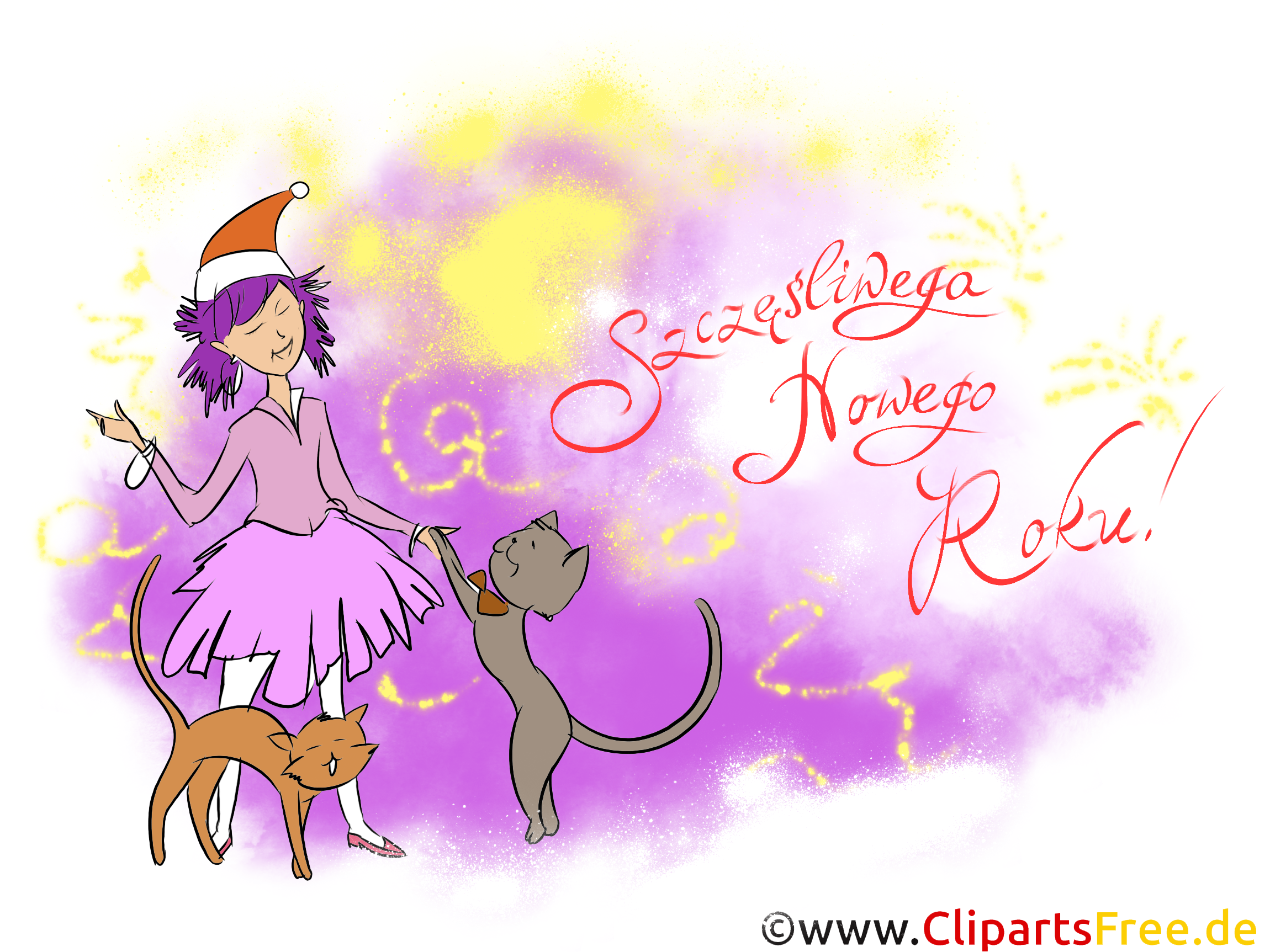 Kliparty Szczęśliwego Nowego Roku