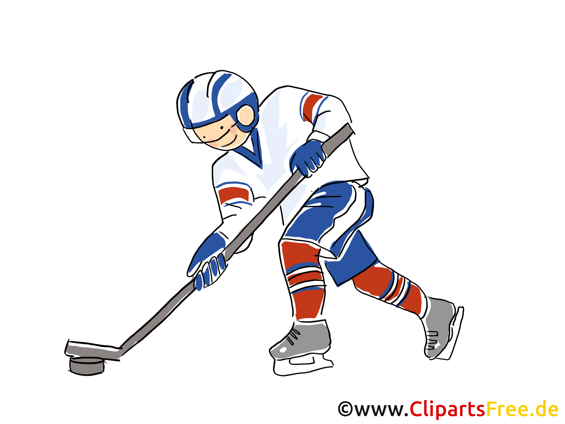 Eishockey Cartoon - Comic Hockey Player Stock Vektor Art und mehr ...