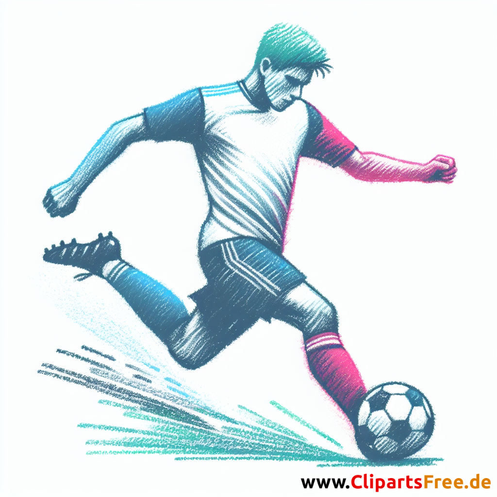 Angriber clipart - billeder om emnet fodbold