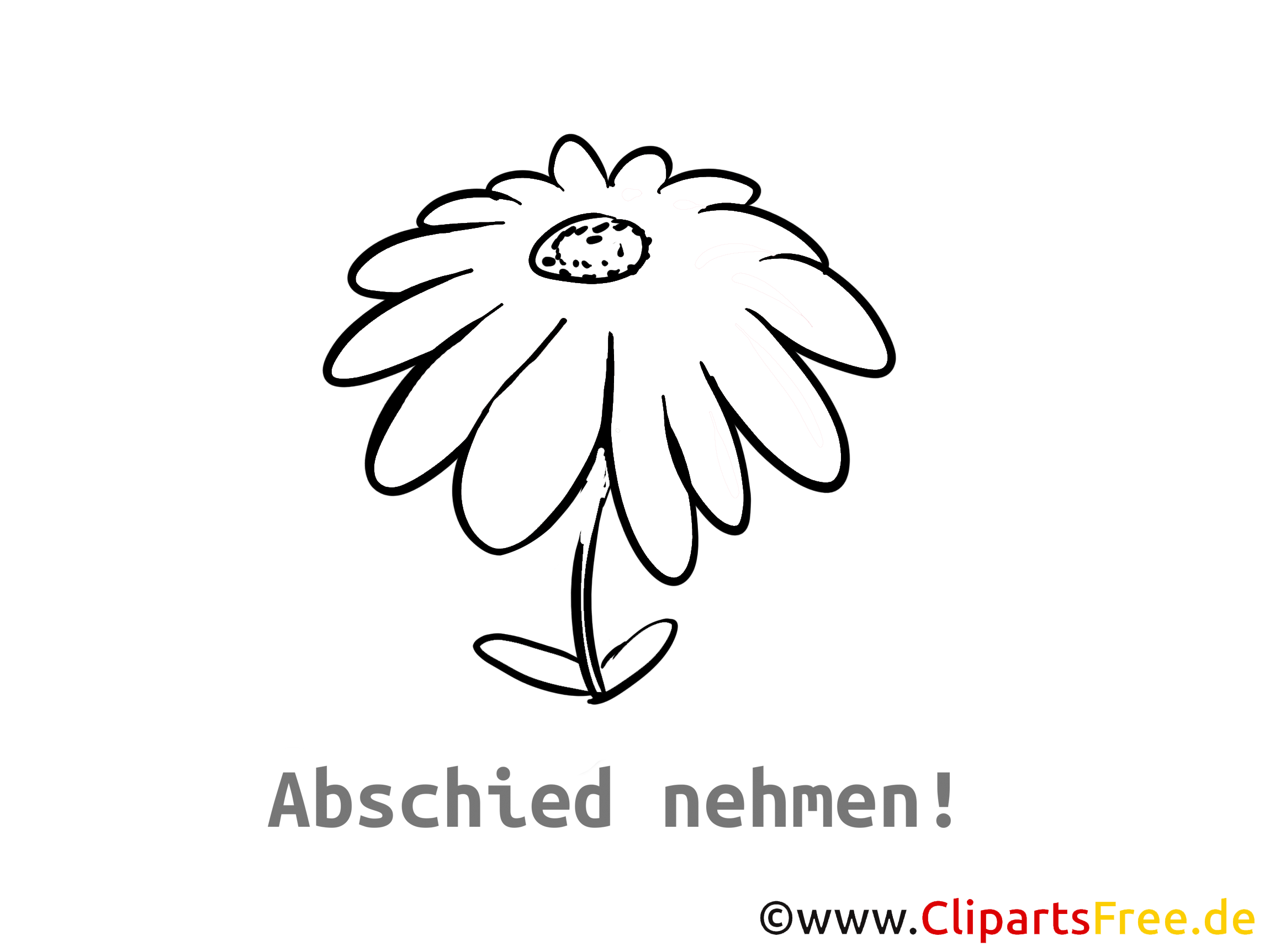 Abschied nehmen Karte, Clipart, Bild, Grafik