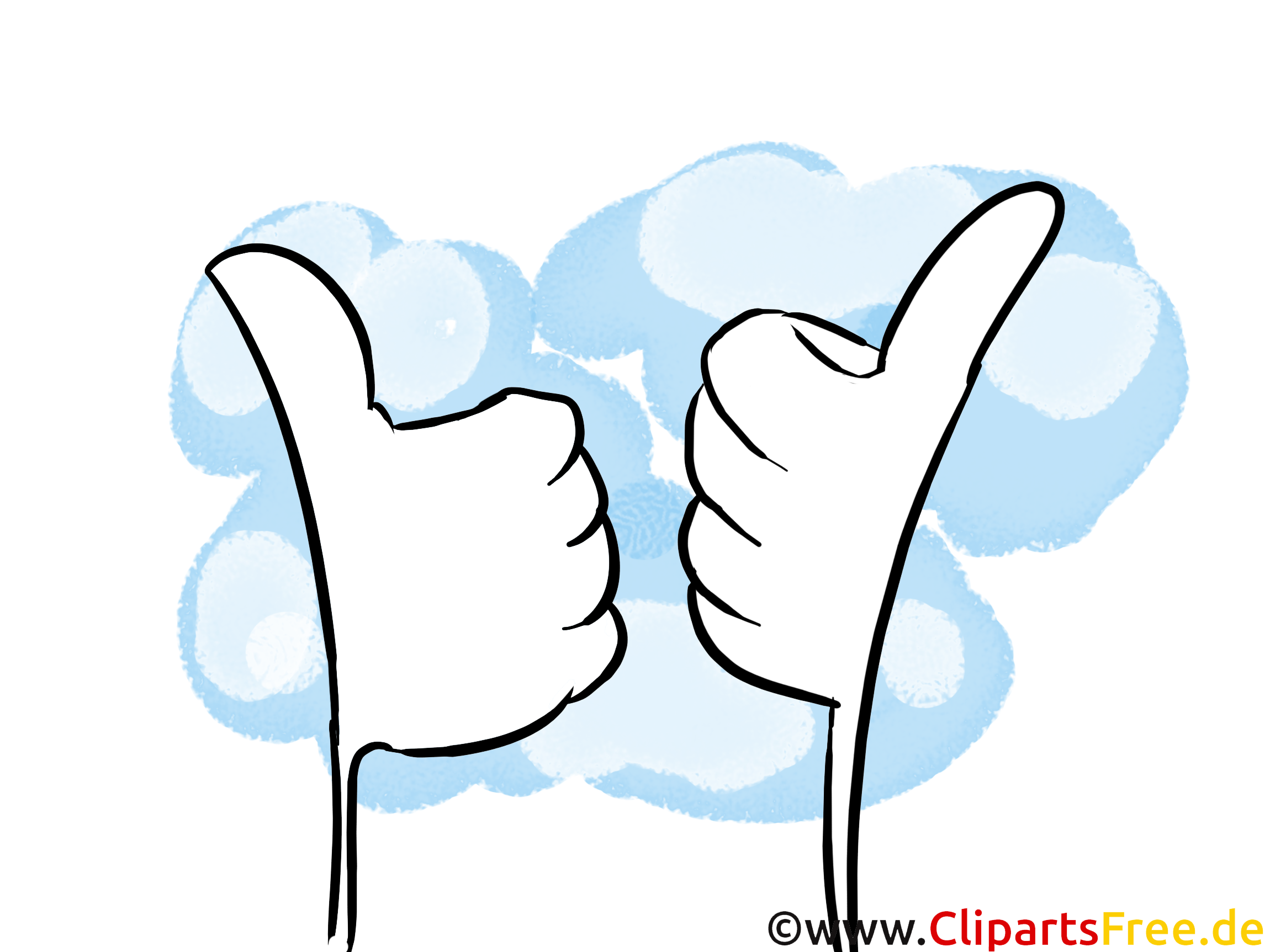 Bild zu Daumen hoch - Bilder für Schule