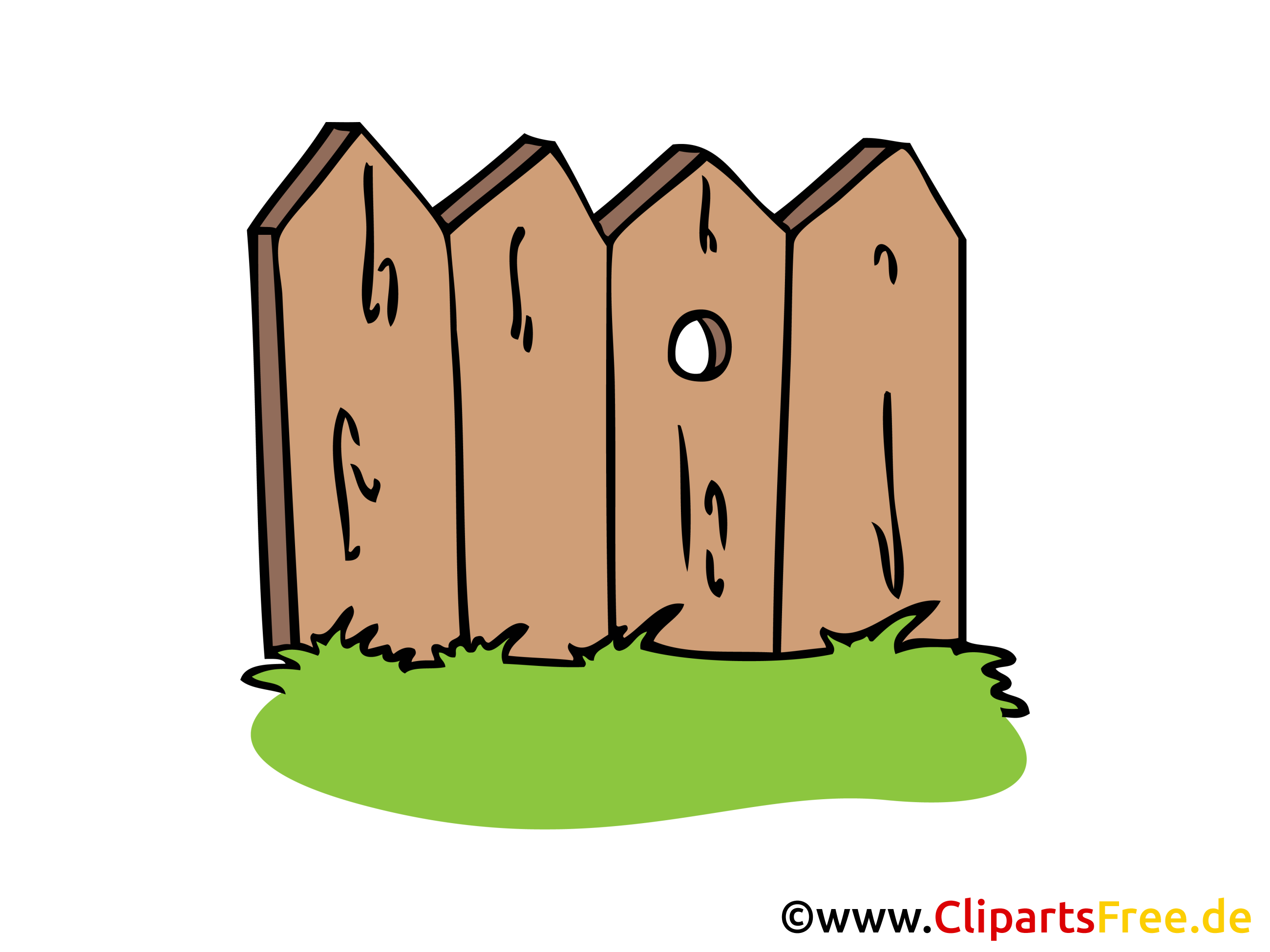 Zaun aus Holz Bild, Clipart, Illustration, Grafik gratis