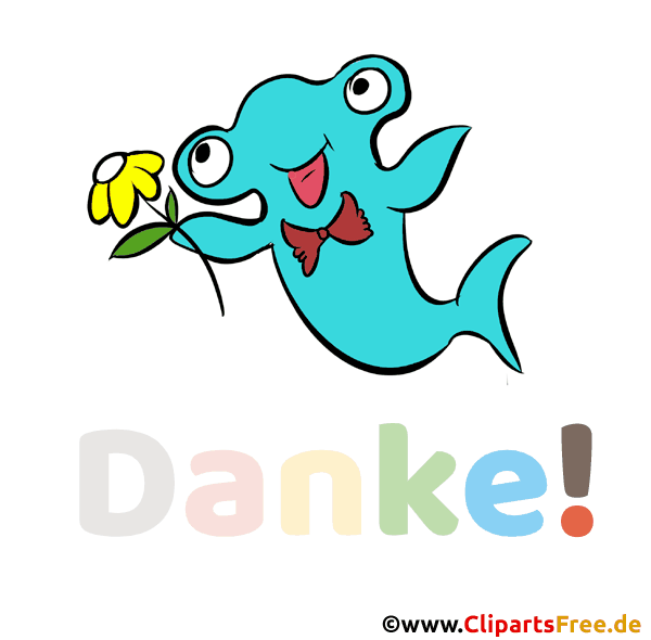 Gracias divertida tarjeta de agradecimiento como gif animado