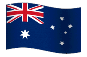 Australien Flagge Gif animated