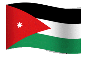 Animação gif da bandeira da Jordânia