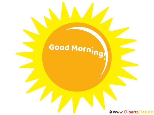 Selamat Pagi Animasi Gif dengan Matahari